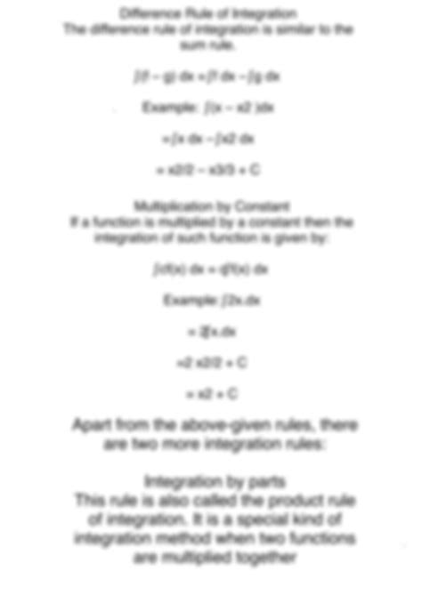 Image result for Rules of Integration