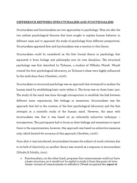 Image result for Difference of Structuralism and Functionalism