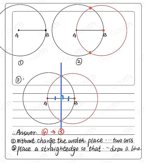 Image result for Bisect Line Segment Compass