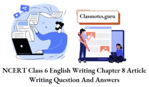 Image result for Article Writing Format Class 6