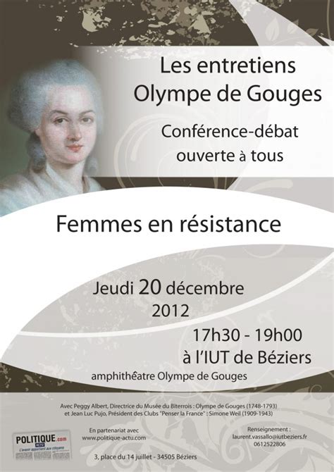 Image result for Femmes Olympes De Gouges