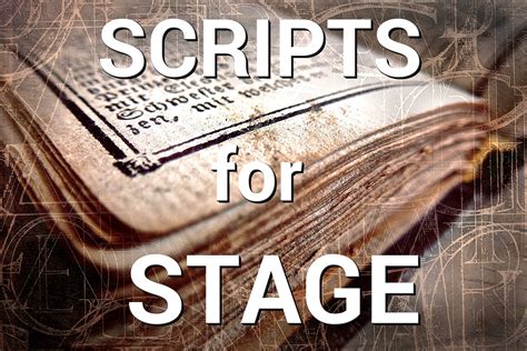 Image result for Stage Scripts