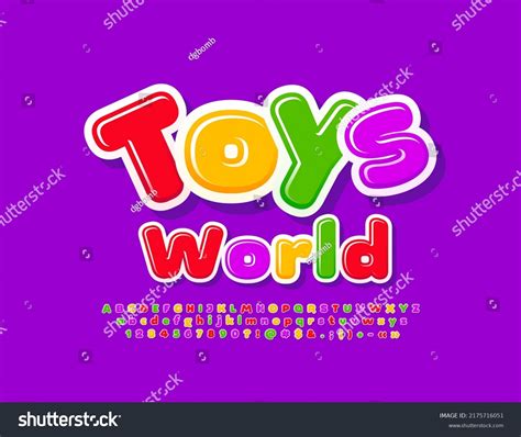 Vector Funny Emblem Toys World Bright Stock Vector (Royalty Free ...