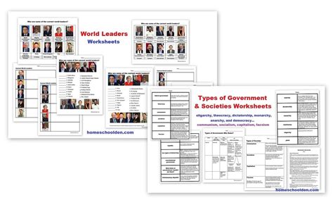 Image result for Types of Government Systems Worksheet