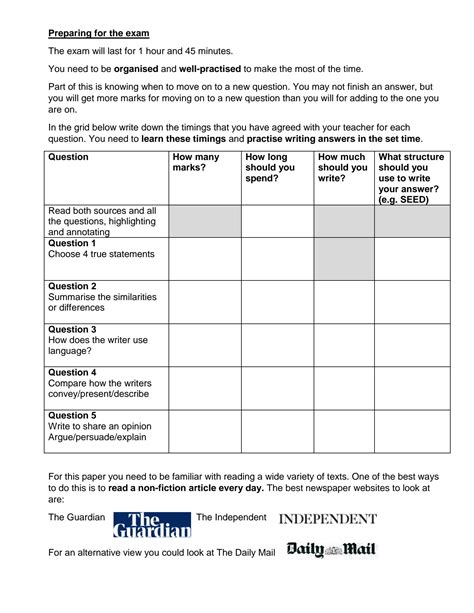 Image result for Edexcel English Language Paper 2 Revision