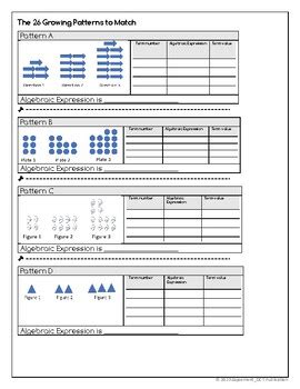 Image result for Algebraic Expression Patterns