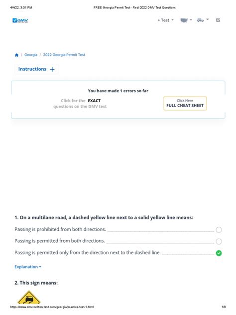 Image result for Georgia Permit Test