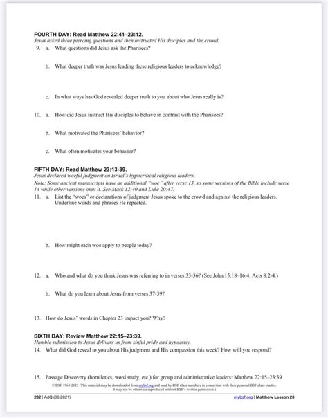 Image result for BSF Lecture Video Lesson 15 Matthew