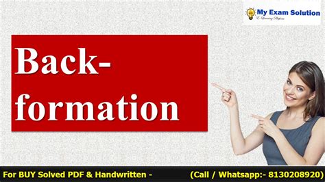 Image result for Back-Formation