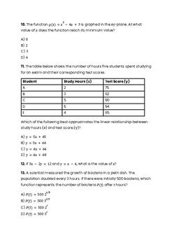 Image result for Sat Math Practice Test