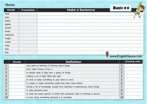 Image result for Basic English Learning Worksheets