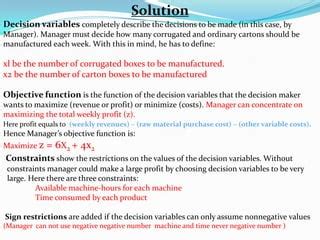 Image result for How Many Decision Variables in Linear Programming