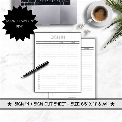 Image result for Sign Out Form