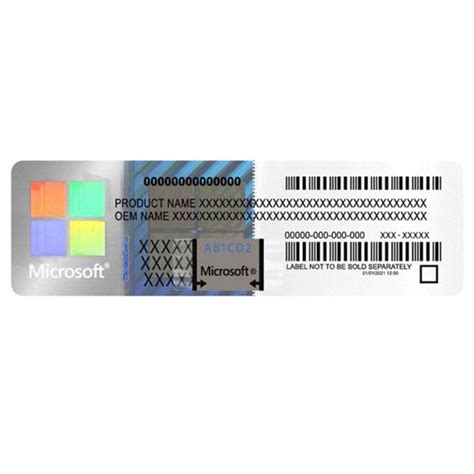 Image result for Windows CD-Key Sticker