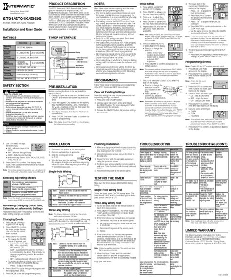 Image result for Intermatic ST01 Instructions