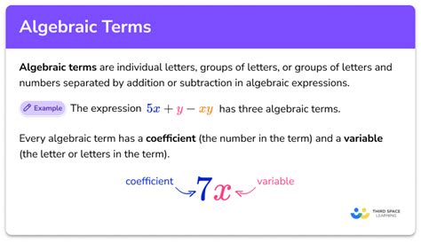 Image result for Definition of Algebraic Expression