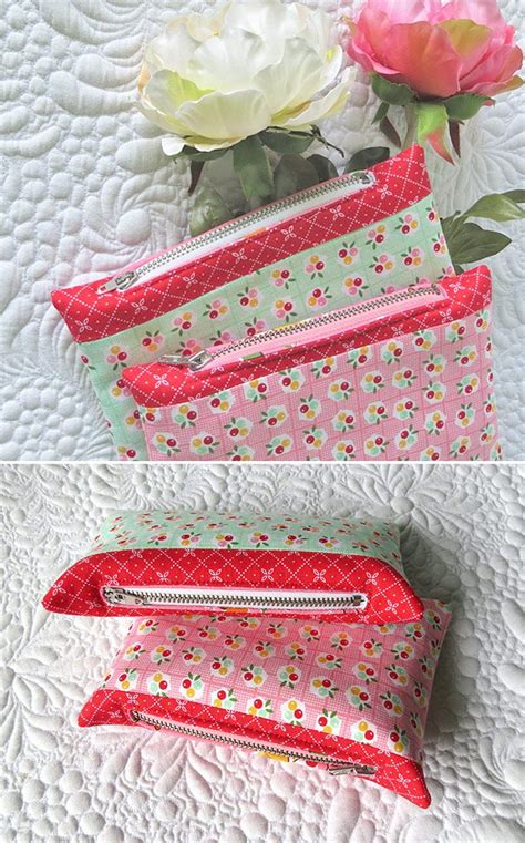 Image result for Double Zipper Pouch Free Pattern