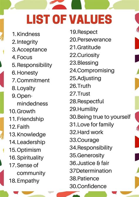 Image result for Life Values Examples