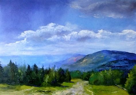 Oil painting (landscapes) on Behance