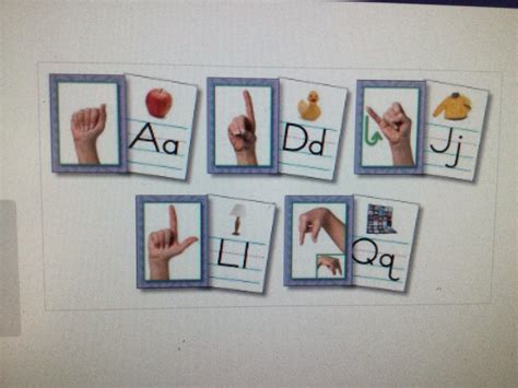 Image result for Sign Language Alphabet Cards