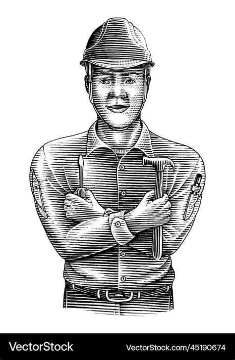 Image result for Vector of a Primitive Drawing of Engineer