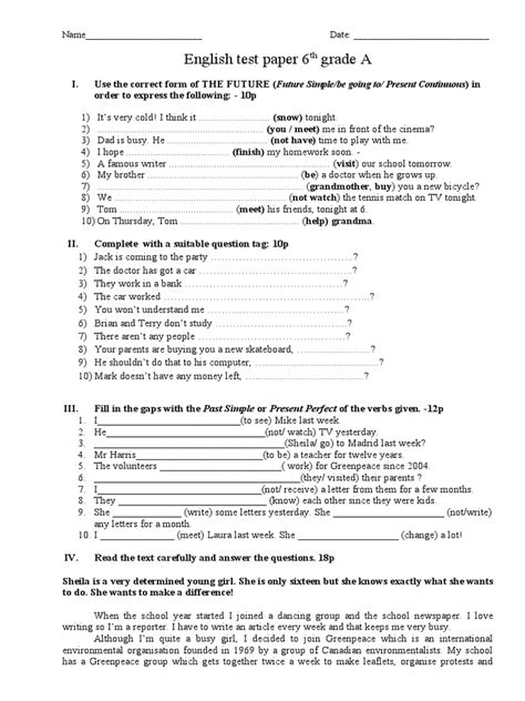 Image result for A6 Practice Test