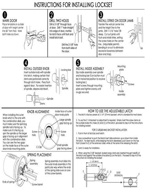 Image result for Dooor Knob Exploded-View