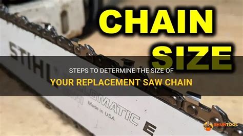 Image result for Explain Chain Saw Sizing