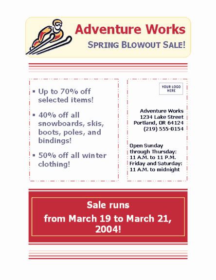 Image result for Benefit Flyer Examples