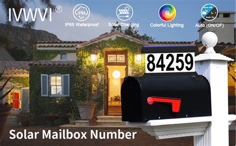 Image result for Lighted Mailbox Numbers