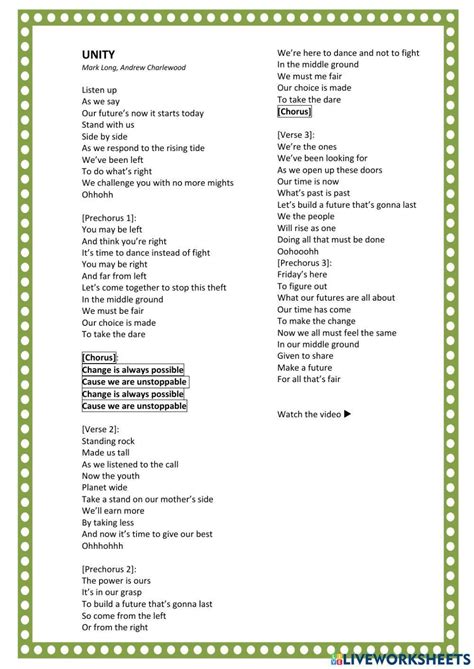 Image result for Unity English Song