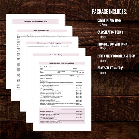 Image result for Body Contouring Intake Form