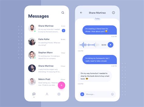 Image result for Messenger UI/UX Design