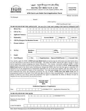 Image result for ATM Card Form