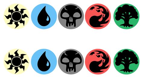 Magic The Gathering Mana Symbols