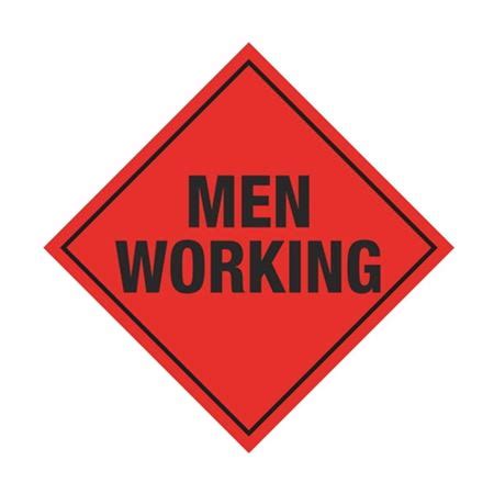 Image result for Men Working Sign Paper