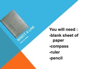 Image result for Bisect a Line Test Printable