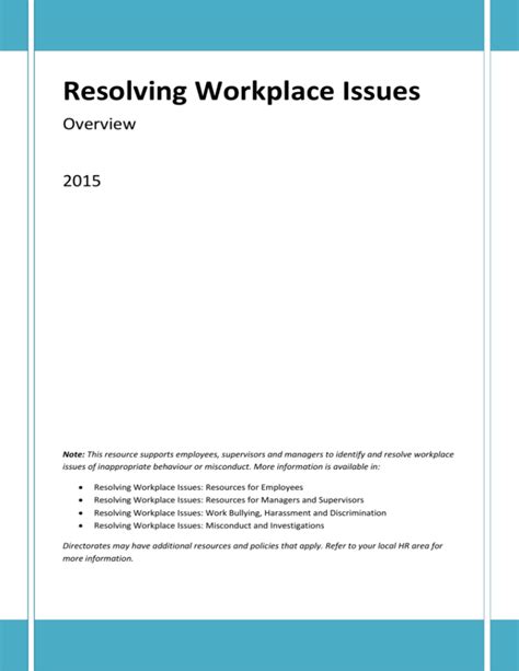 Image result for Workplace Resolving