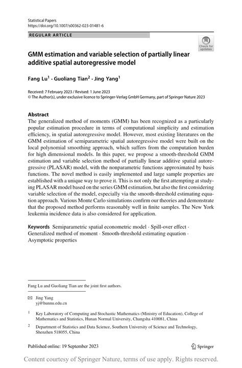 Image result for Additive Partially Linear Model