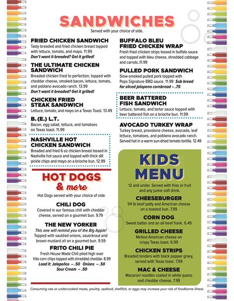 Image result for Pops Lockport Menu