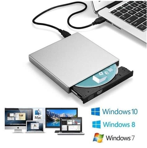 USB 2.0 External DVD ROM Optical Drive CD RW Burner Dvd/cd-rom Combo ...