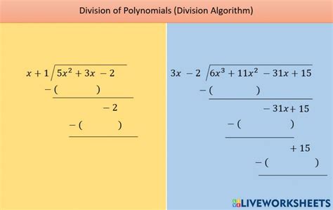 Image result for Polynomial Long Division Examples