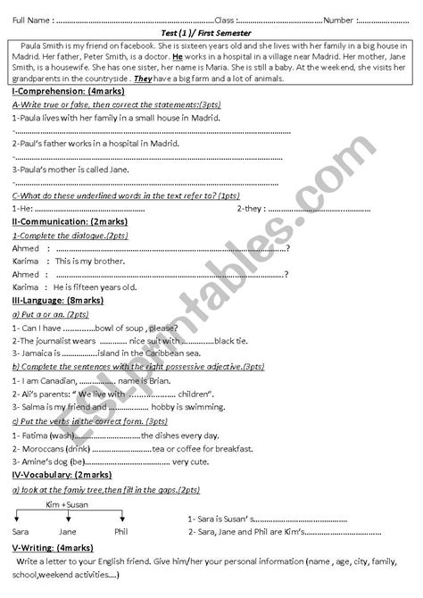 Image result for Basic English Test for Beginners