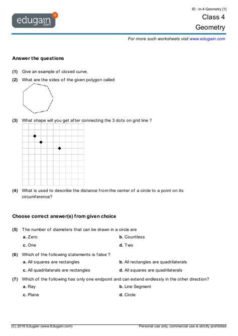 Image result for Geometry Math Basic for 4 Grade
