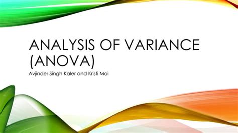 Image result for Analysis Using Analysis of Variance Anova