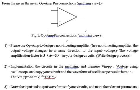 Image result for How to Connect Inverting Op Amplifier in Multisim