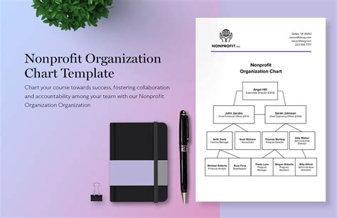Nonprofit Organization Chart Template in Word, PDF, Google Docs ...