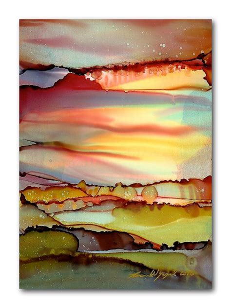 Image result for Painting Landscape Using Alcohol Inks