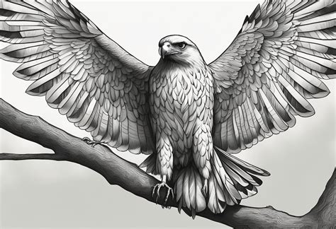 Image result for Hawk Drawing Brid