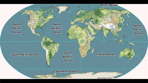 Learn 5 Oceans of the Earth ~ Quick Guide | World geography, Geography ...
